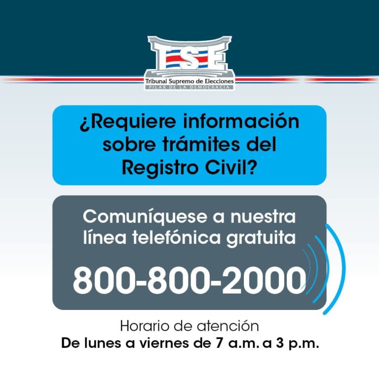 Registro Civil: Teléfono de Asistencia y Consultas